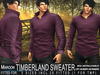 Second Life Marketplace - ZED MESH Maroon Timber Land Sweater: 5 Sizes incl 2x Fitted ...